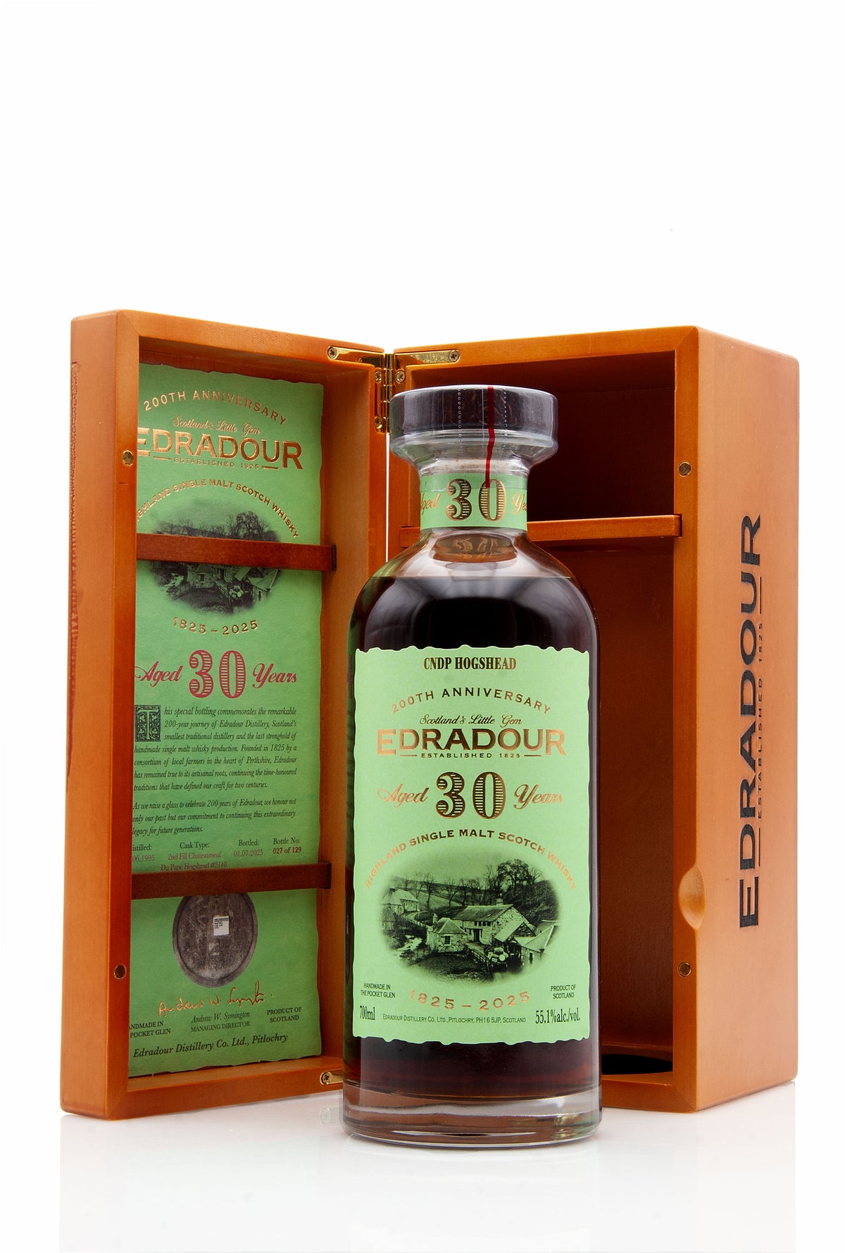 Edradour 30 Year Old - 1995 | CNDP Cask #2110 | 200th Anniversary ...